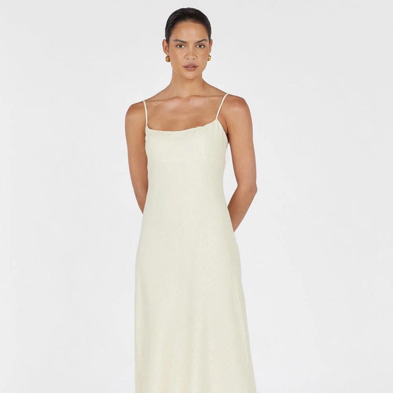 Dissh Lucia midi dress - buttermilk Brand new w... - Depop