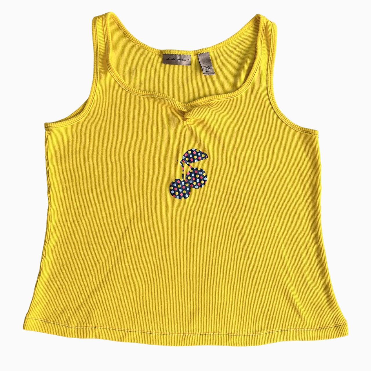 Y2K Polka Dot Cherry Tank Top pit to pit: 18” ... - Depop