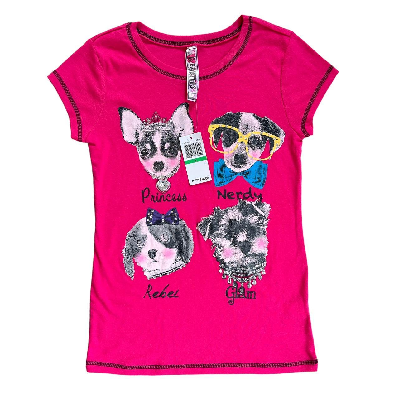 Y2K Dog Baby Tee size youth large pit to pit: 14”... - Depop