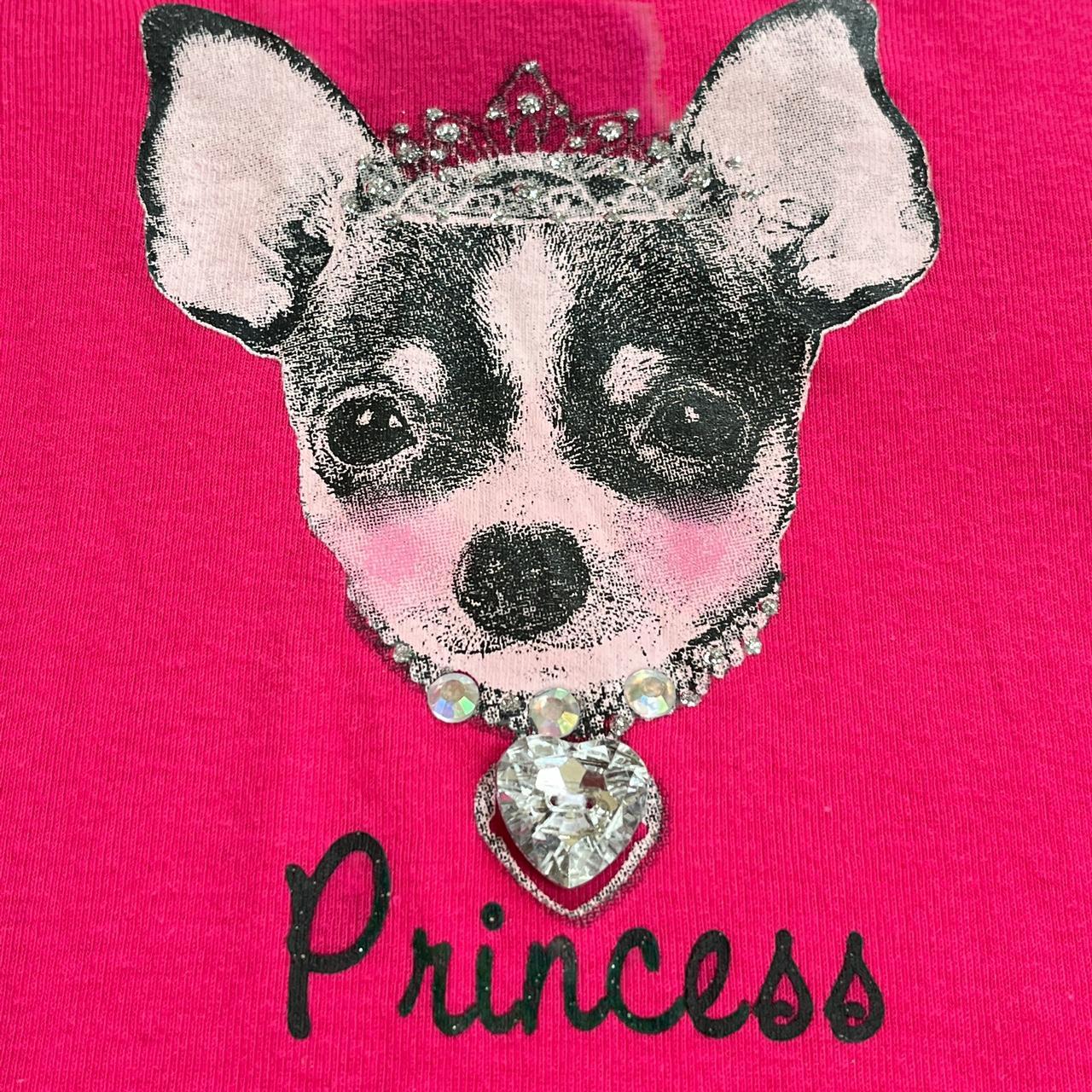 Y2K Dog Baby Tee size youth large pit to pit: 14”... - Depop