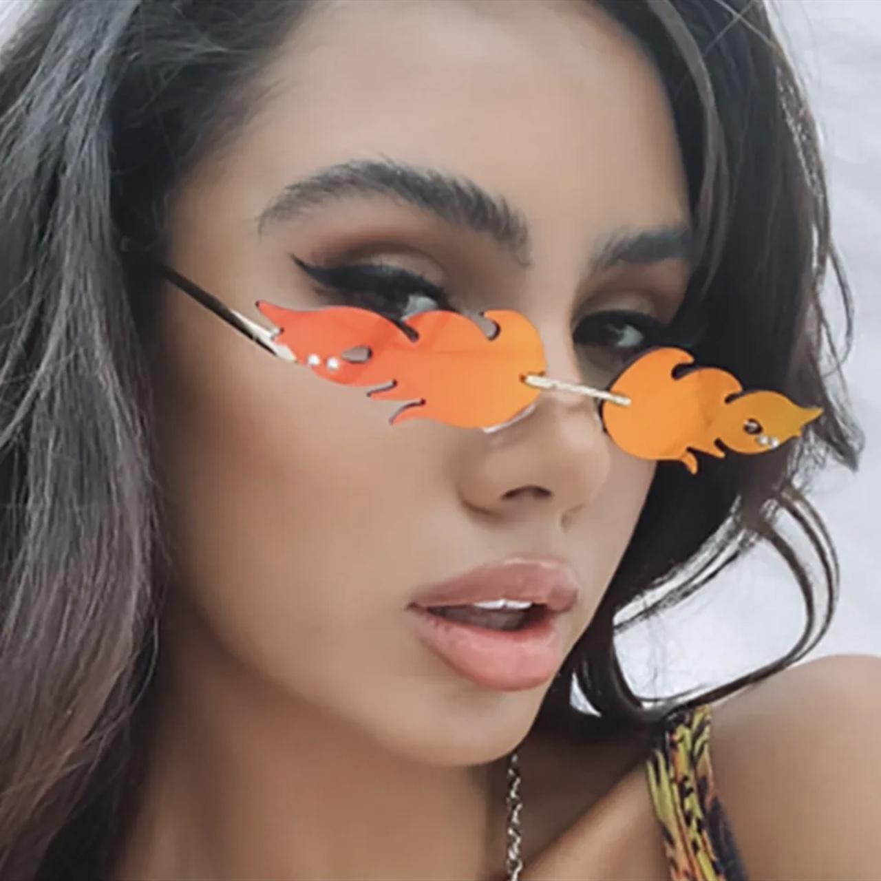 Flame Lens Sunglasses 🔥 Perfect glasses for the... - Depop