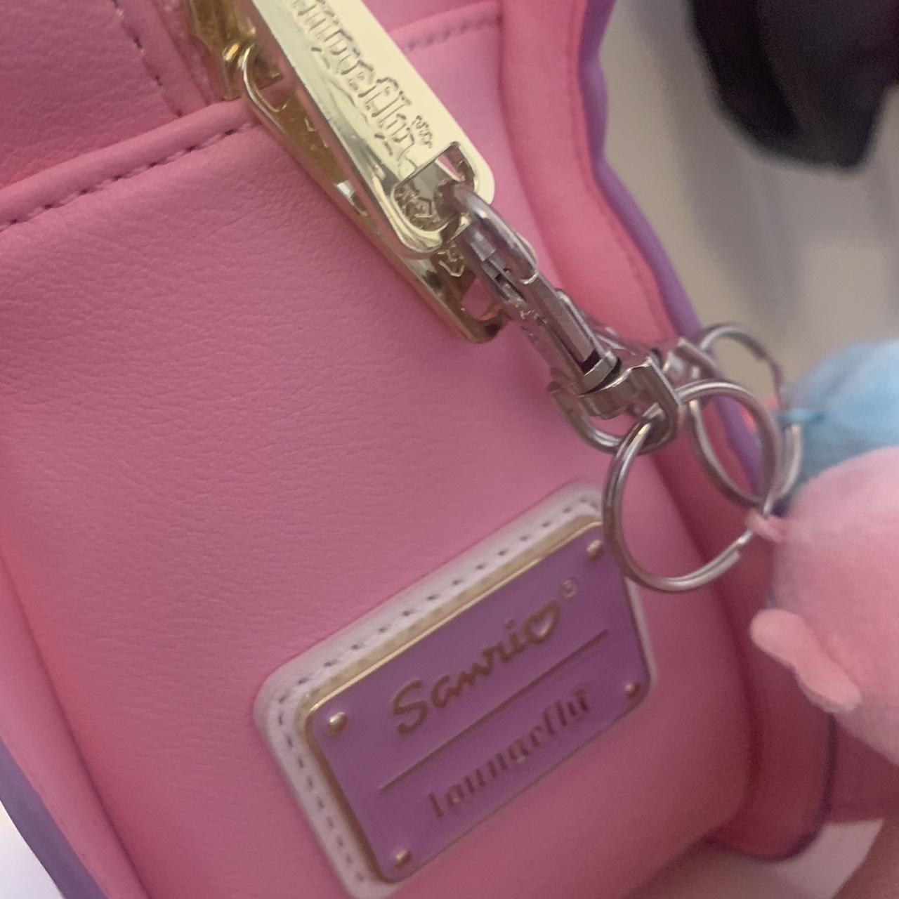 Loungefly Women's Pink and White Bag | Depop