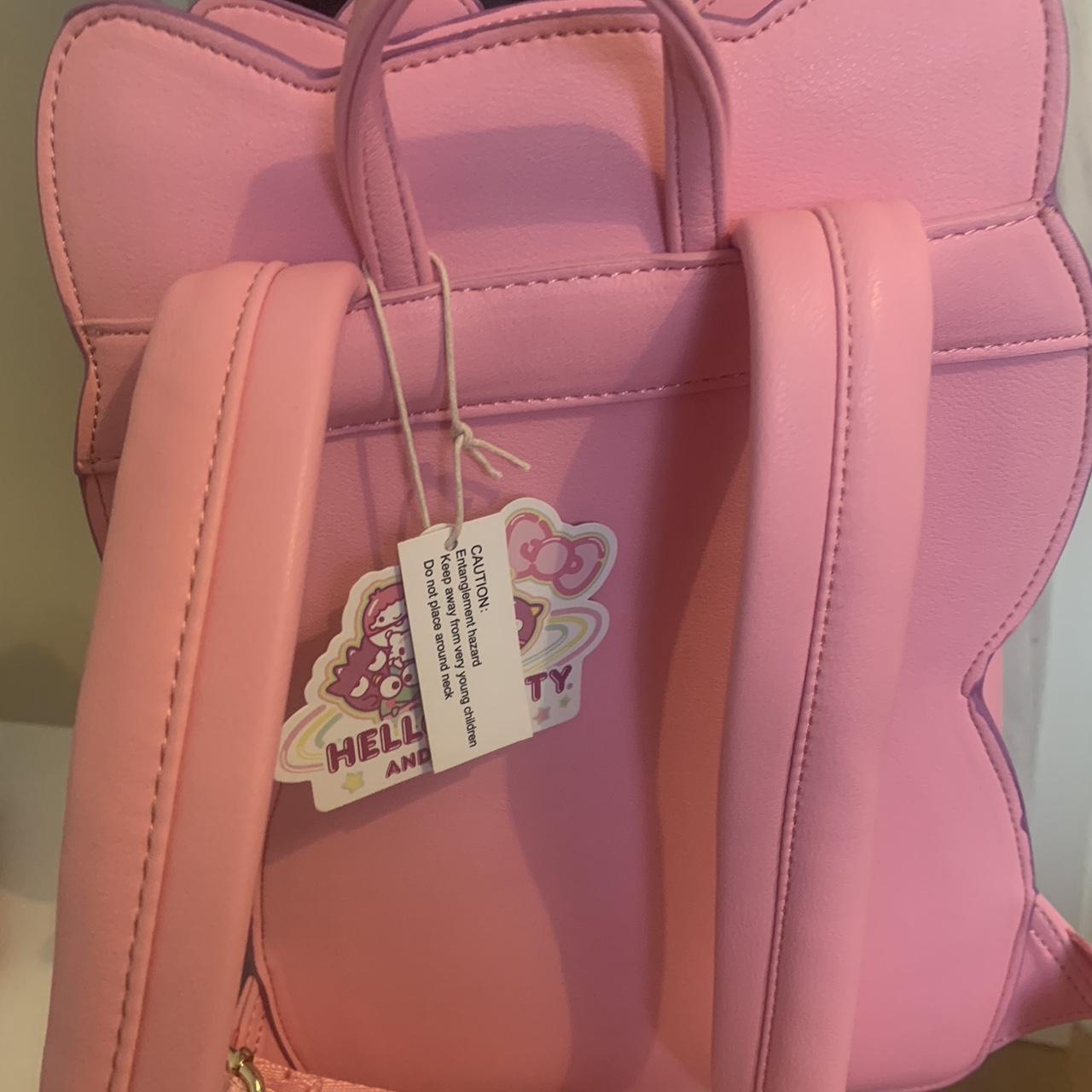 Loungefly Women's Pink and White Bag | Depop