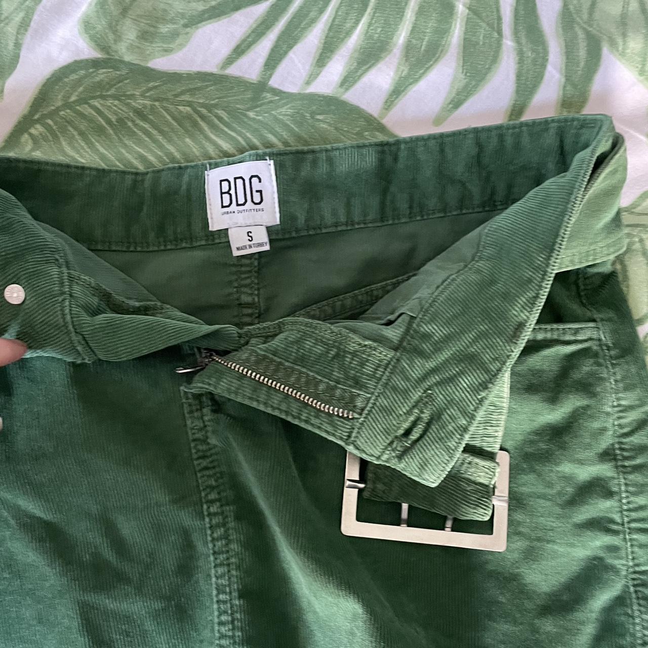 Green BDG corduroy skirt Brand new condition Size... - Depop