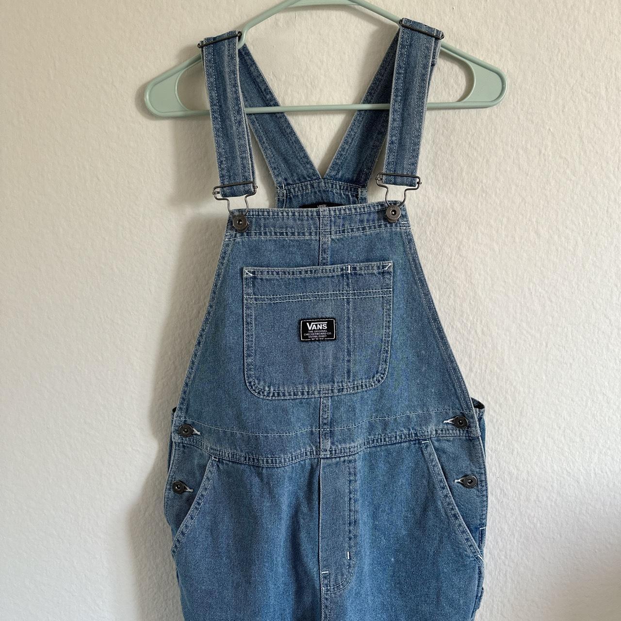 Vans Groundwork Denim Pant Overalls... - Depop