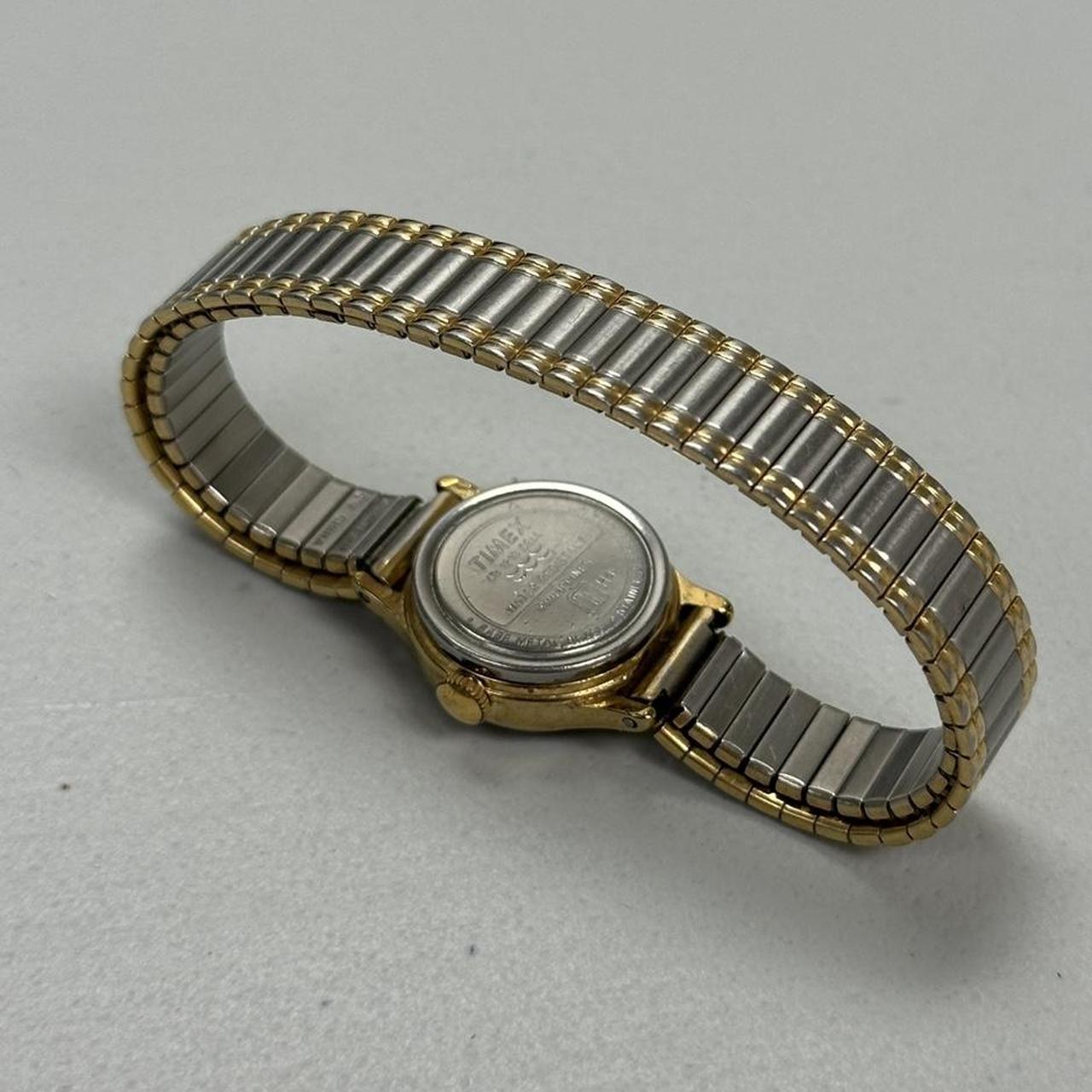VTG/Vintage Timex Watch - Stretch Band, Two-Toned... - Depop