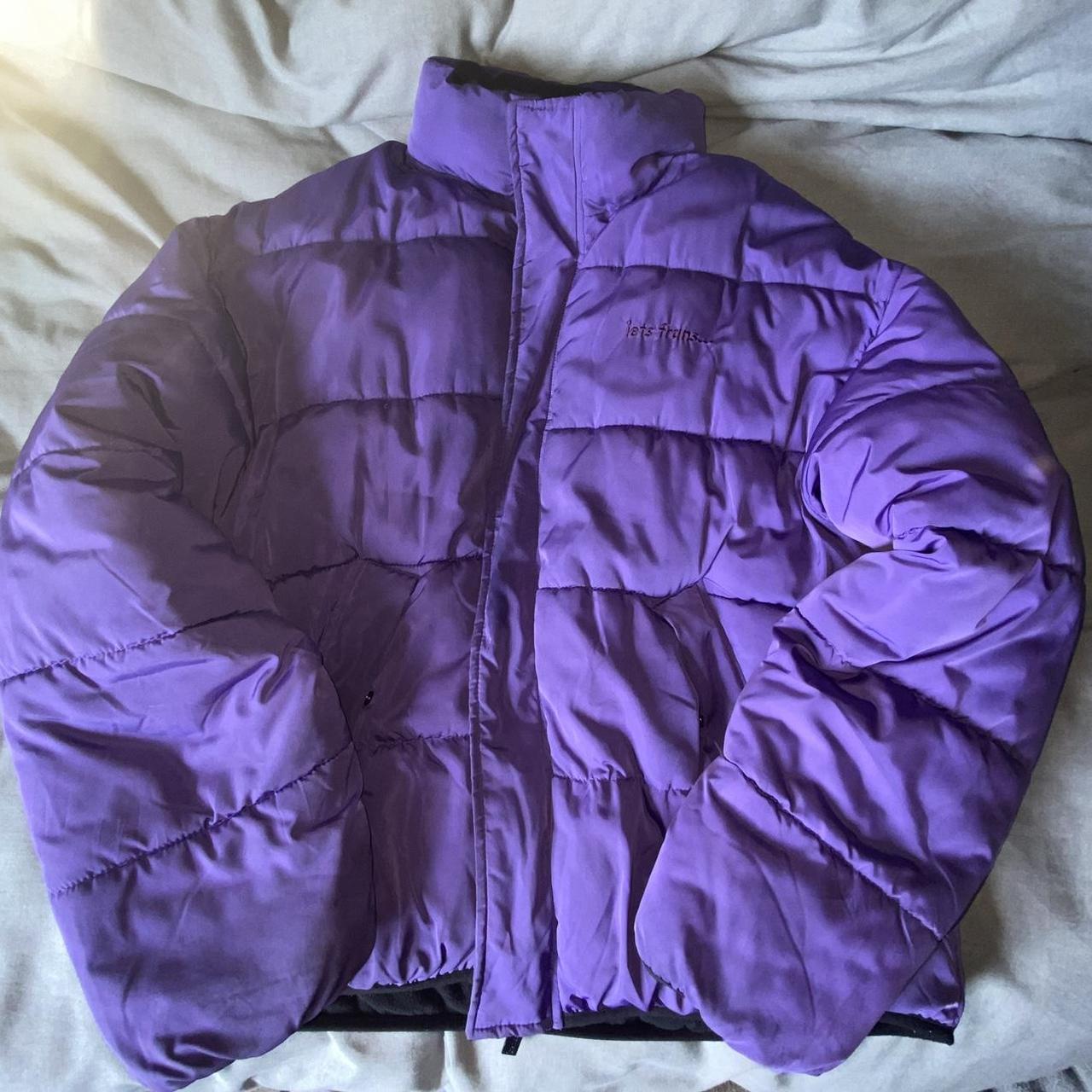 Urban Outfitters Iets Frans Purple Puffer... - Depop