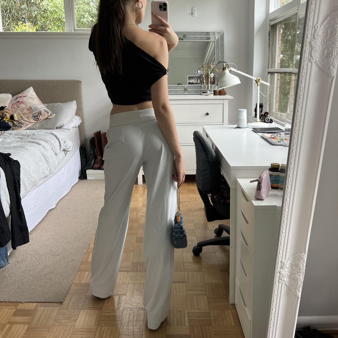 The most gorg thrifted suit pants 🤍🪩 - size s (fits... - Depop
