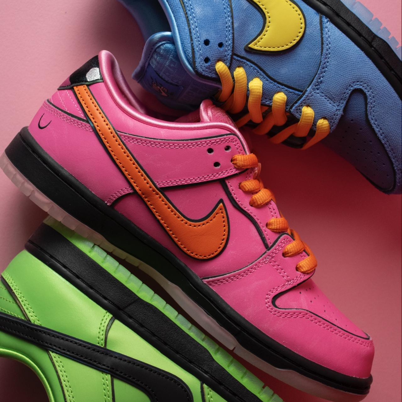 Nike SB Dunk Low Powerpuff The full set Size... - Depop