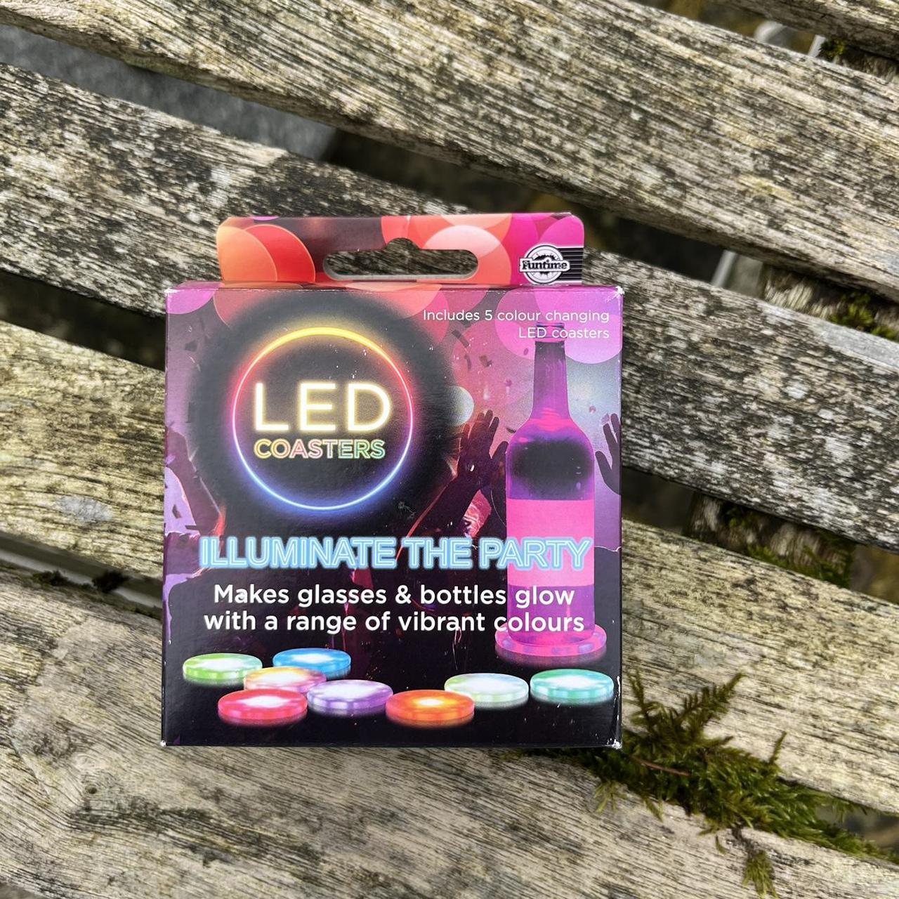 LED Coasters ⭐️light up drinks coasters ⭐️perfect... - Depop