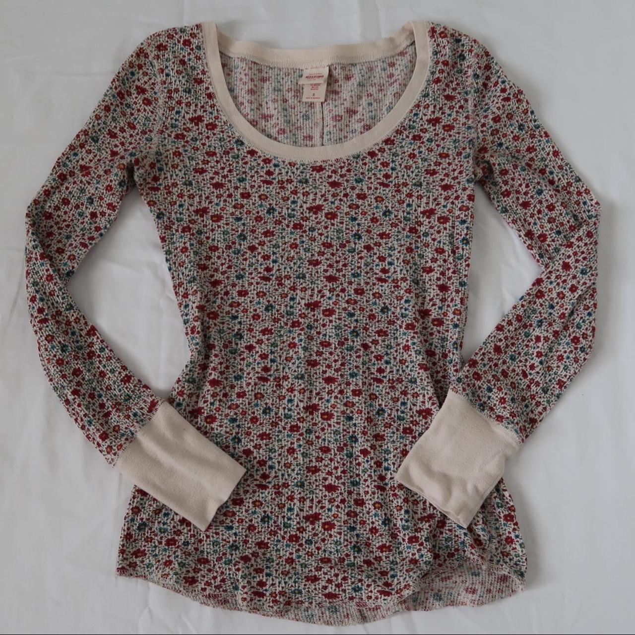 Mossimo floral print long sleeve top - size S - Depop