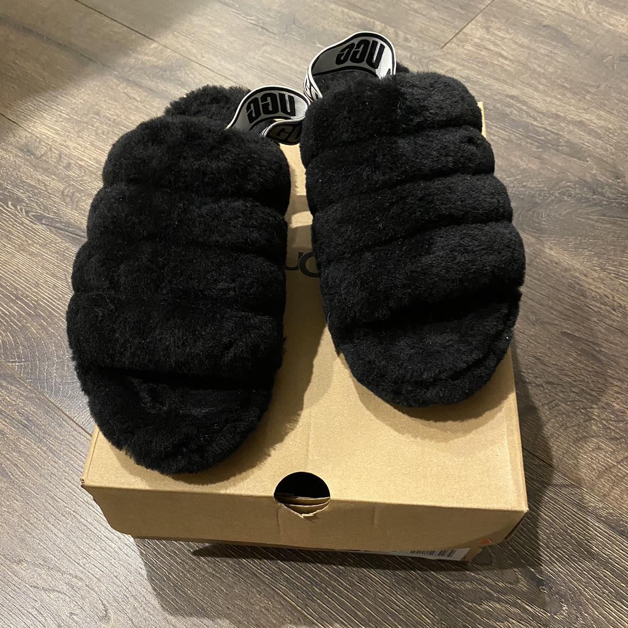 UGGS Fluff Yeah slipper sliders, worn 2 or 3 times... - Depop