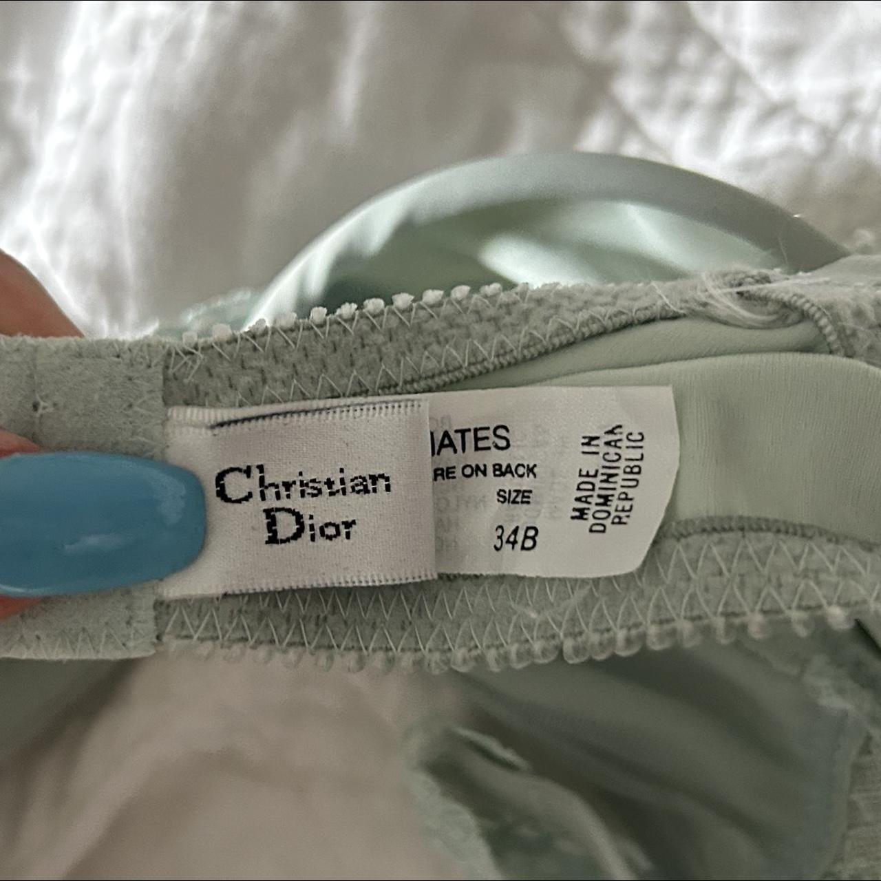 Vintage Christian Dior Bra Size 34B - Depop