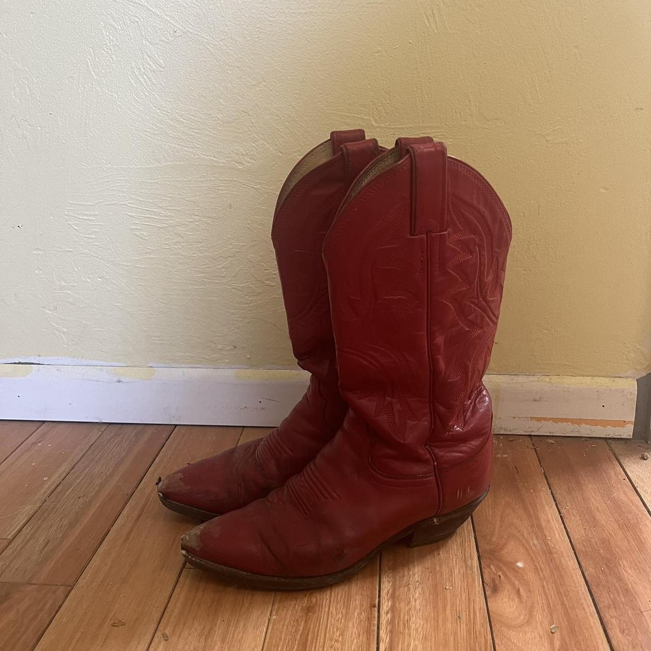 Women's Red Boots | Depop