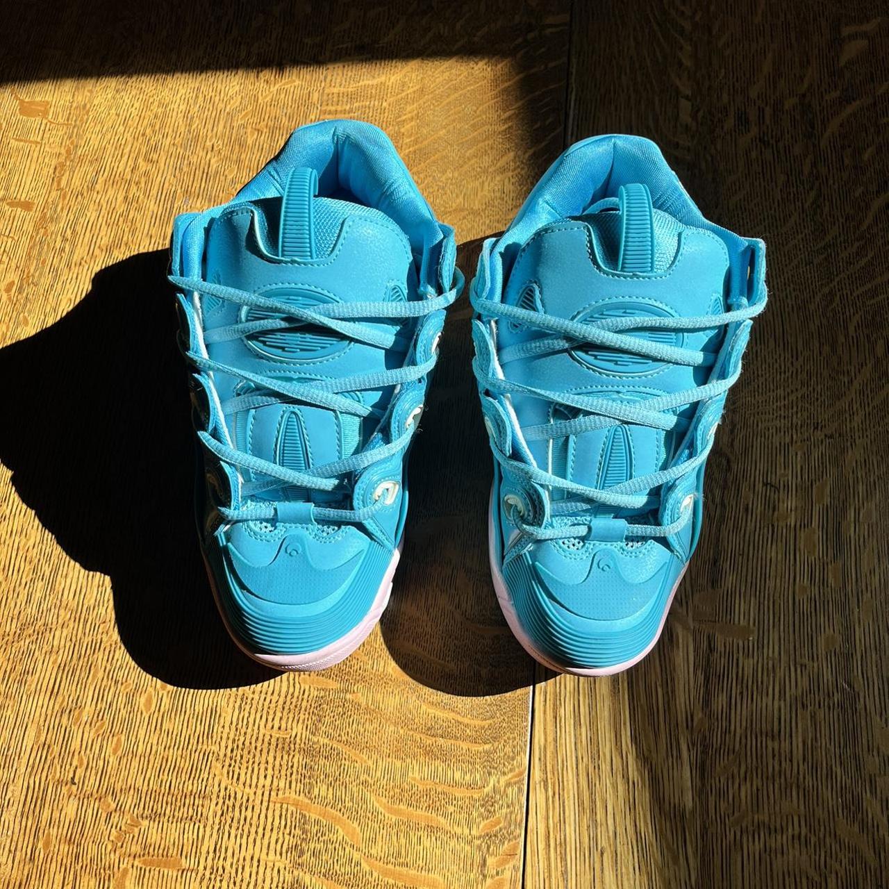 rare osiris skater shoe us mens 7 womens 9 baby pink... - Depop