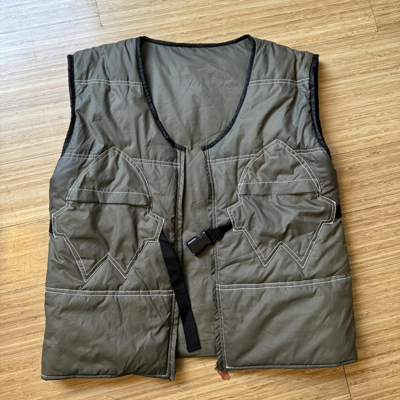 forest green puffer vest Open to offers #vintage... - Depop