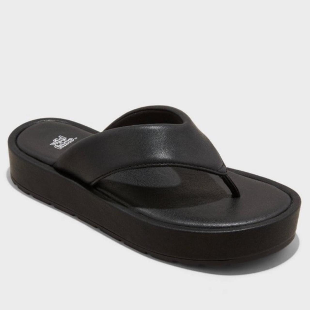 Wild Fable Platform black flip flops. size 8 1/2 | Depop