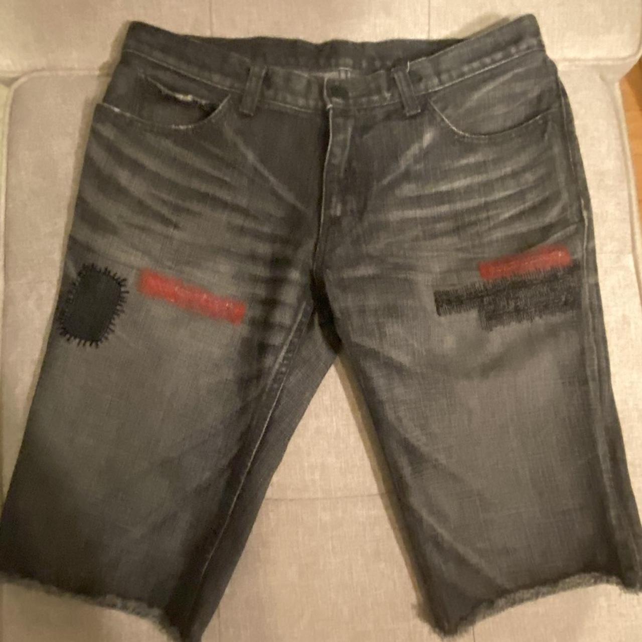 Number nine ss05 nightcrawler shorts Size 1 (fits... | Depop