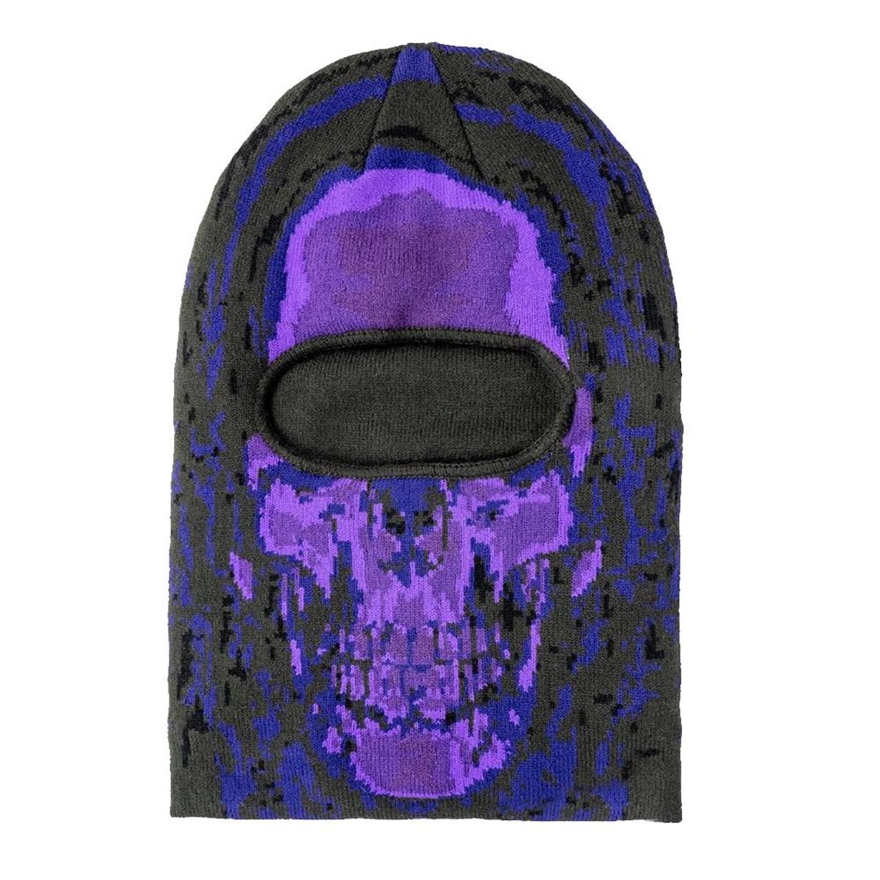 Purple Thermal Face scan Ski Mask Beanie Balaclava... - Depop