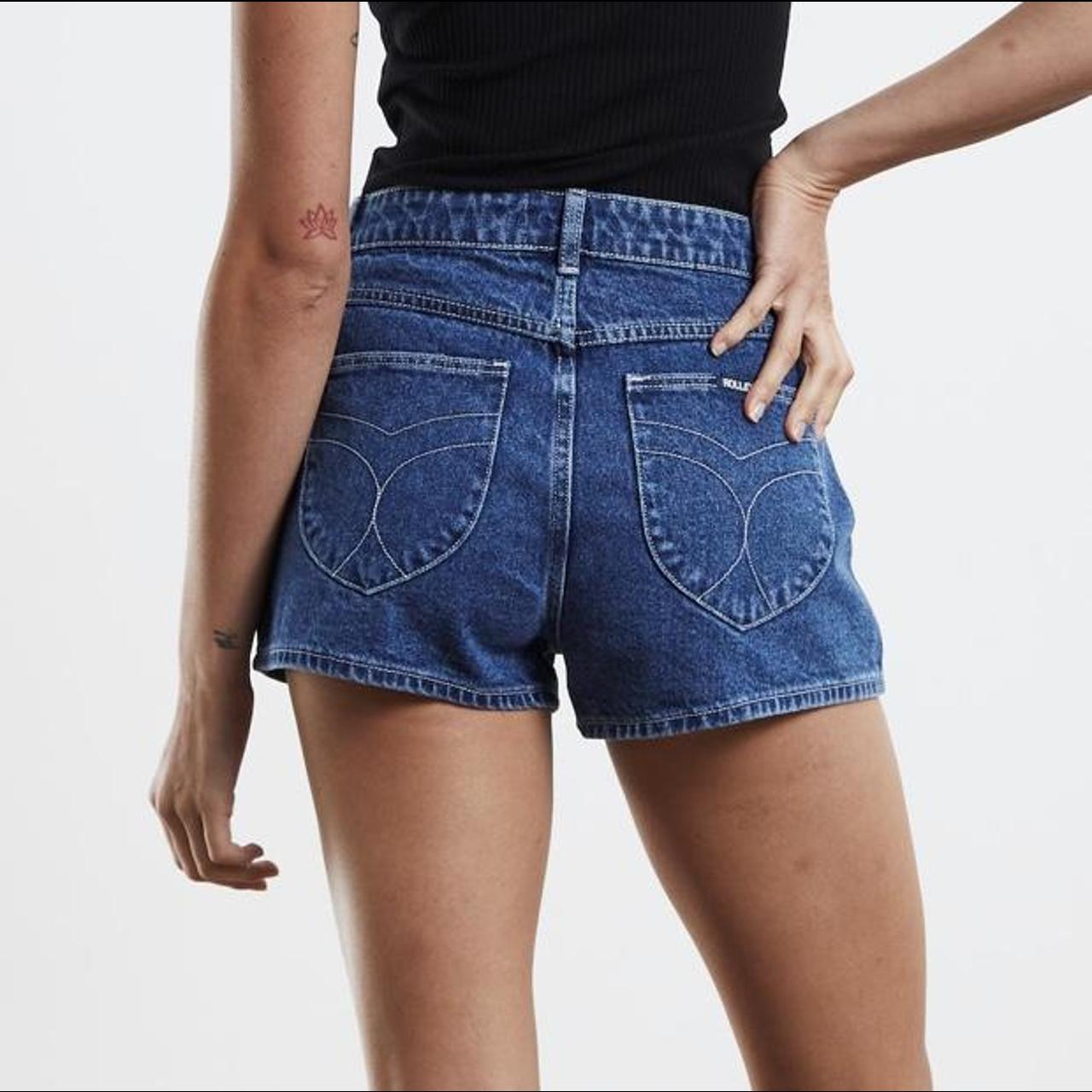 ROLLAS coaster denim shorts size 26 / AU 8 Perfect... - Depop