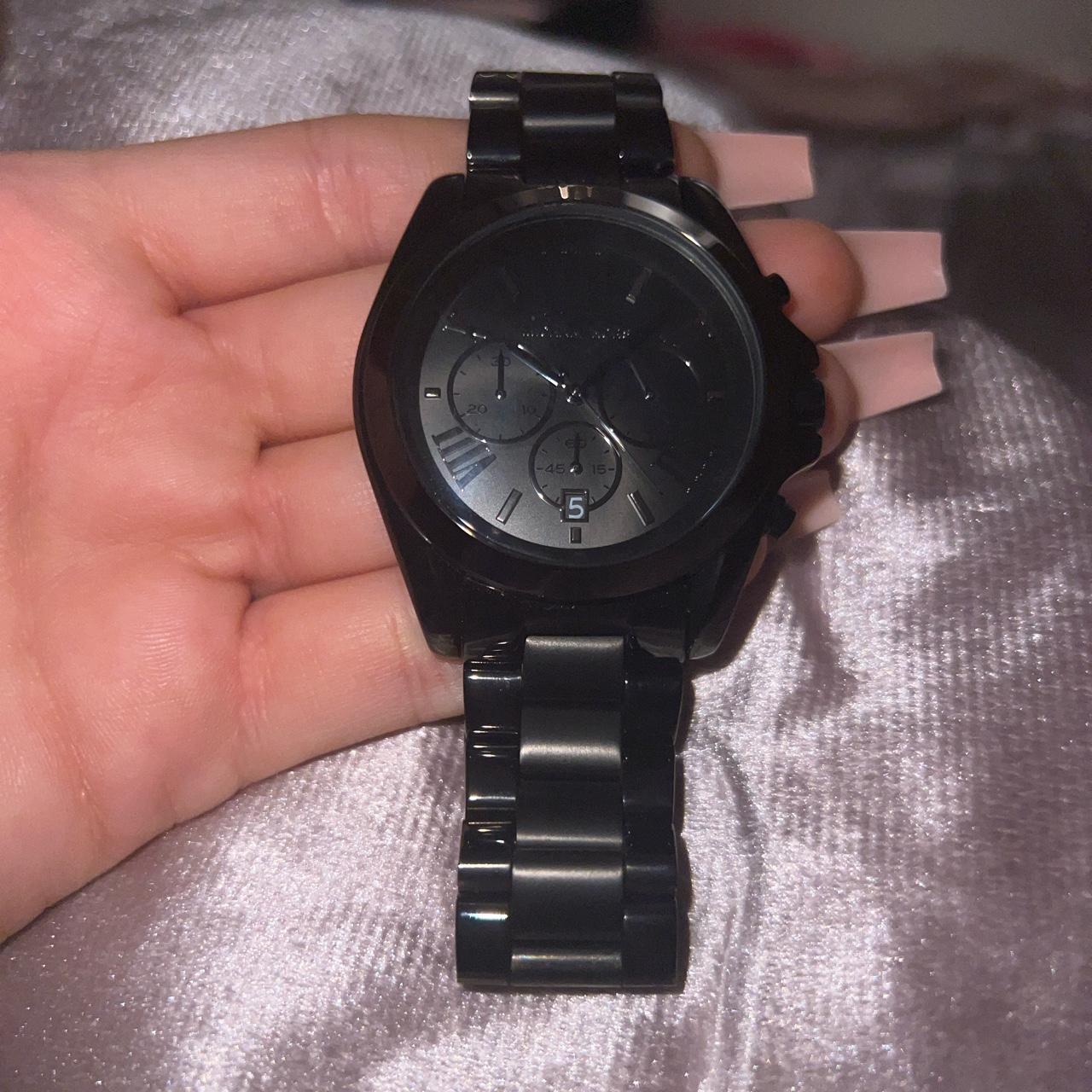 genuine matte black michael kors watch-... - Depop
