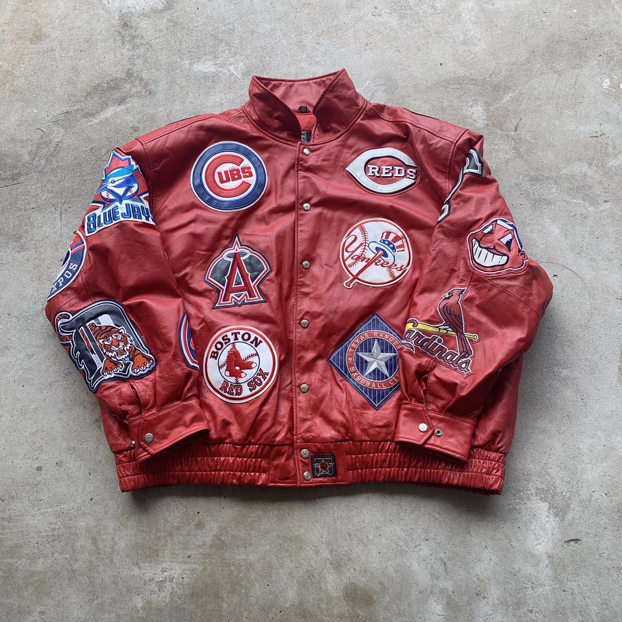 Vintage Jeff Hamilton MLB Jacket ️ Size XL/2XL... - Depop