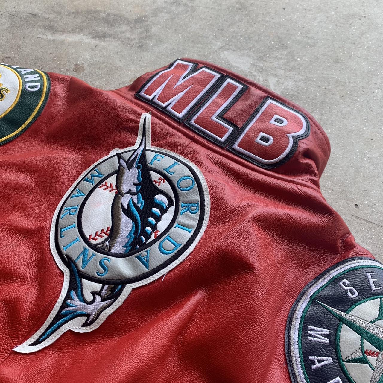 Vintage Jeff Hamilton MLB Jacket ️ Size XL/2XL... - Depop