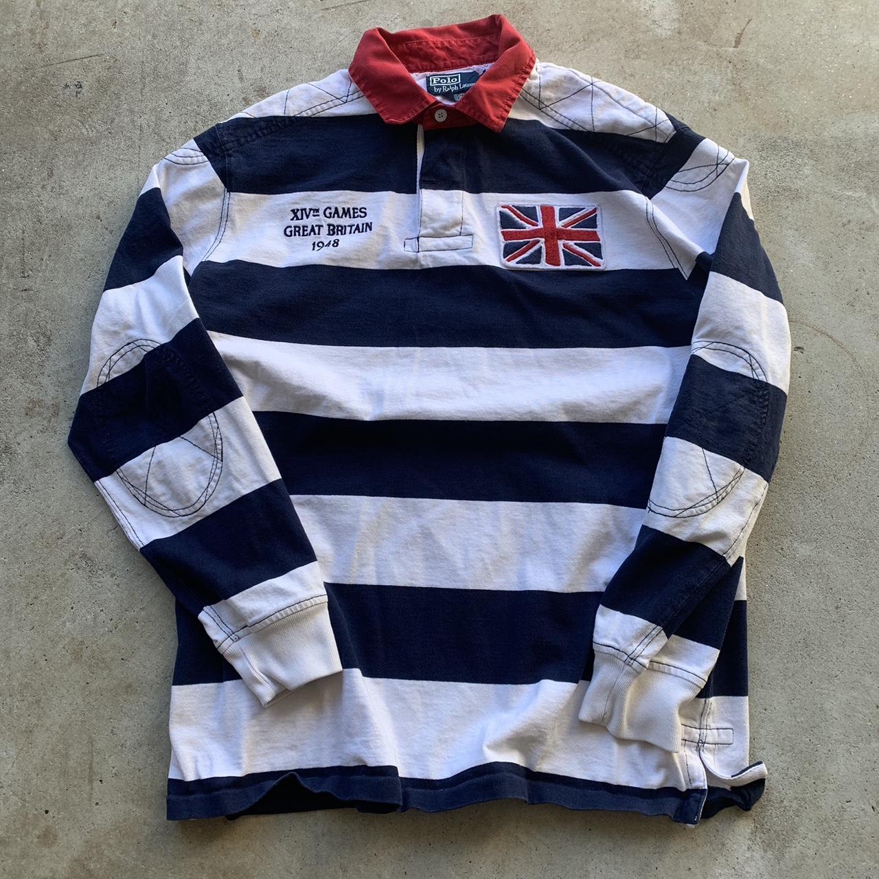 Polo Ralph Lauren Great Britian Polo 💙 Size Large,... - Depop