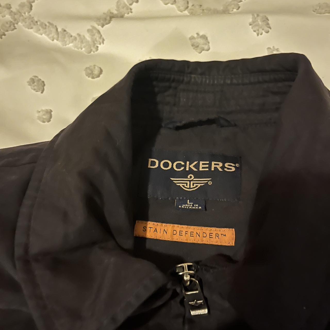 Black Vintage Docker bomber jacket with adjustable... - Depop