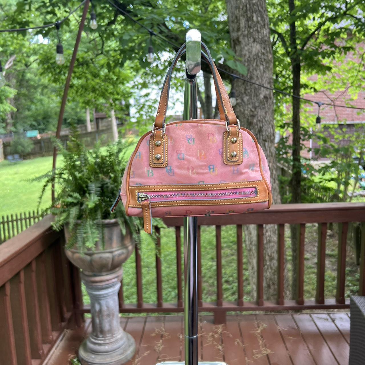 Iconic vintage pink mini dooney and bourke rainbow... - Depop