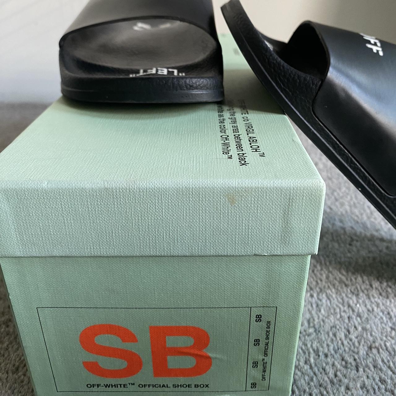 Authentic women’s Off White sliders size 4, only... - Depop