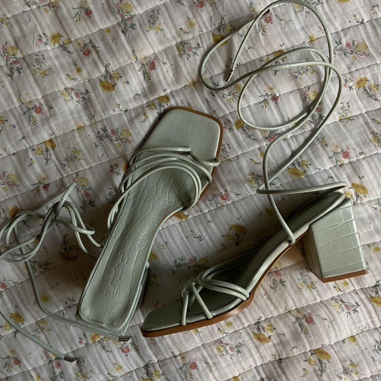 ASOS Women's Green Sandals | Depop