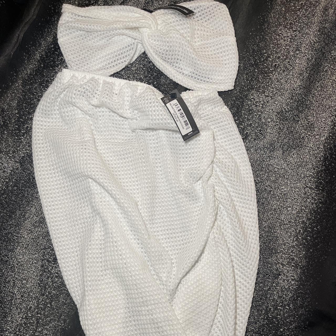 White Cover Up Beach Vacation Prettylittlething Depop