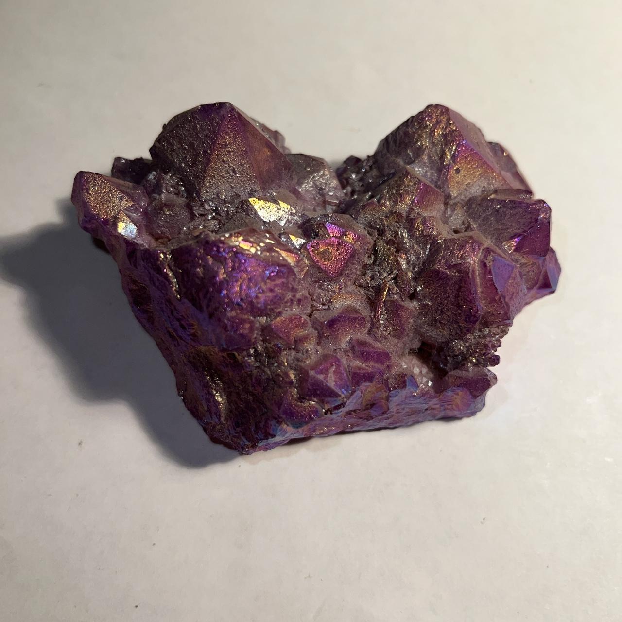Purple aura quartz cluster crystal - Depop