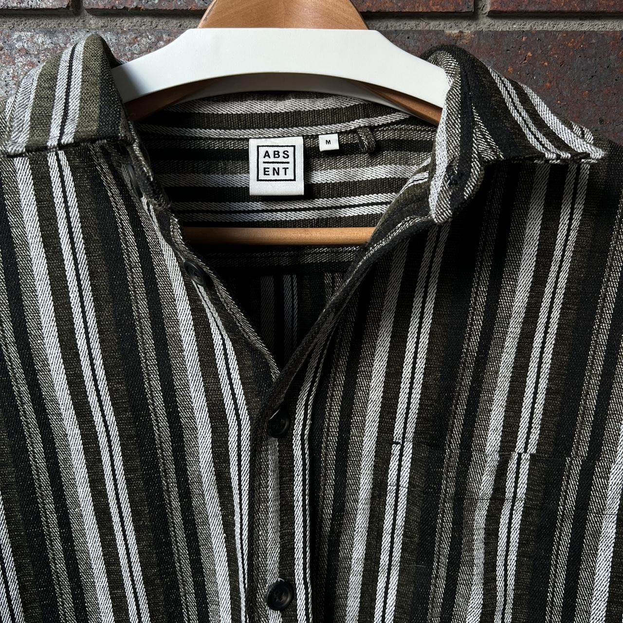 ABSENT STRIPE SHACKET - Depop