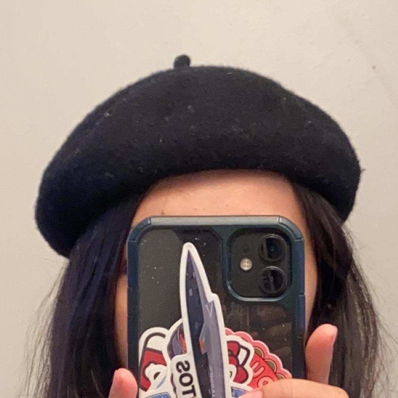 Target Black French beret #frenchgirl #alt #beret - Depop