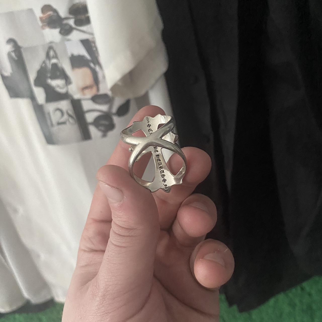 Chrome hearts infinity cross ring Size 11 Men US... - Depop