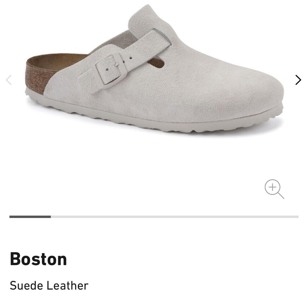 Birkenstock Boston Clog in Antique white Worn a few... - Depop