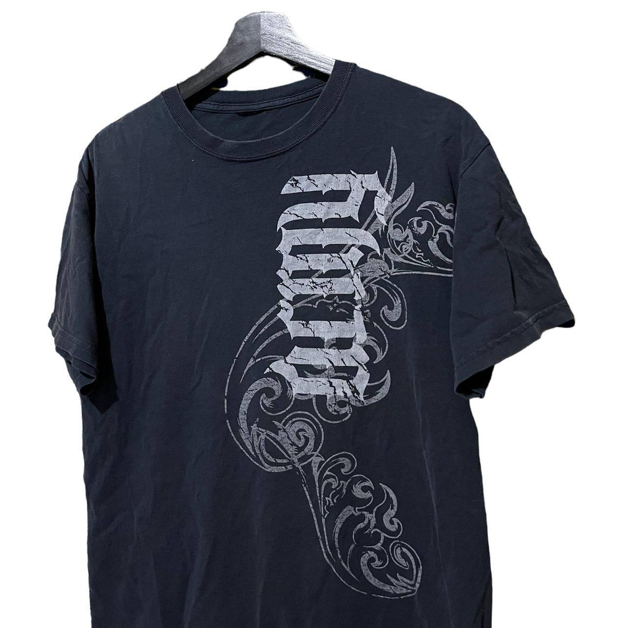 CYBER Y2K GRUNGE STYLE T SHIRT SIZE TAG RIPPED FITS... - Depop