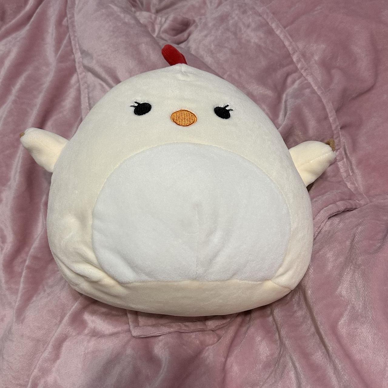 chicken squishmallow, no tag 8” - Depop