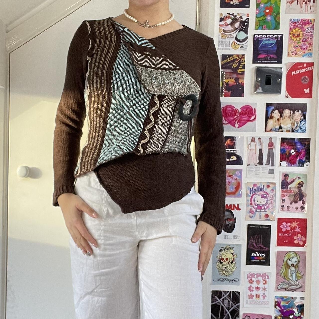 90s y2k cache cache long sleeve Cute brown... - Depop