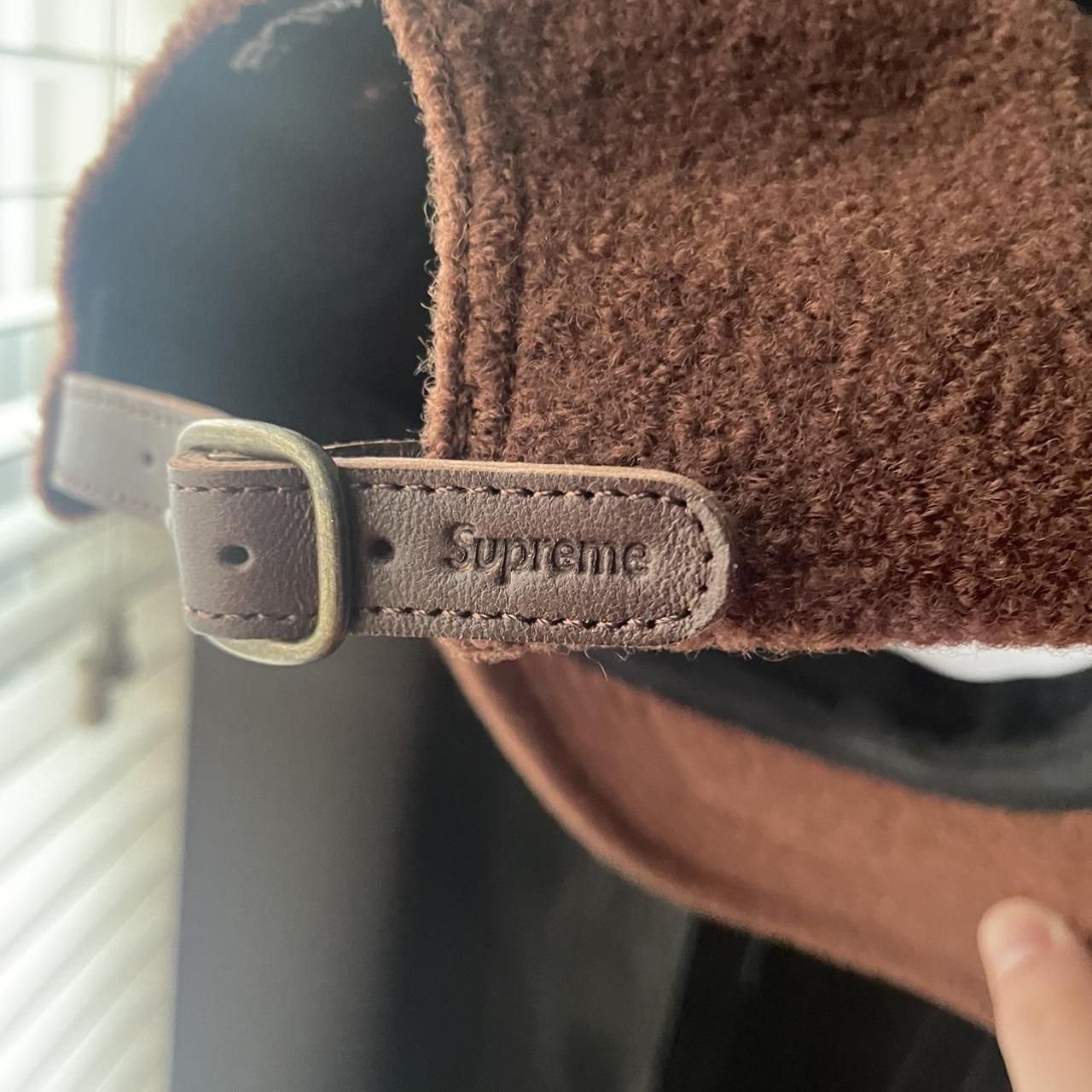 Supreme Boiled Wool S Logo 6 Panel Hat Brown - Brand... - Depop