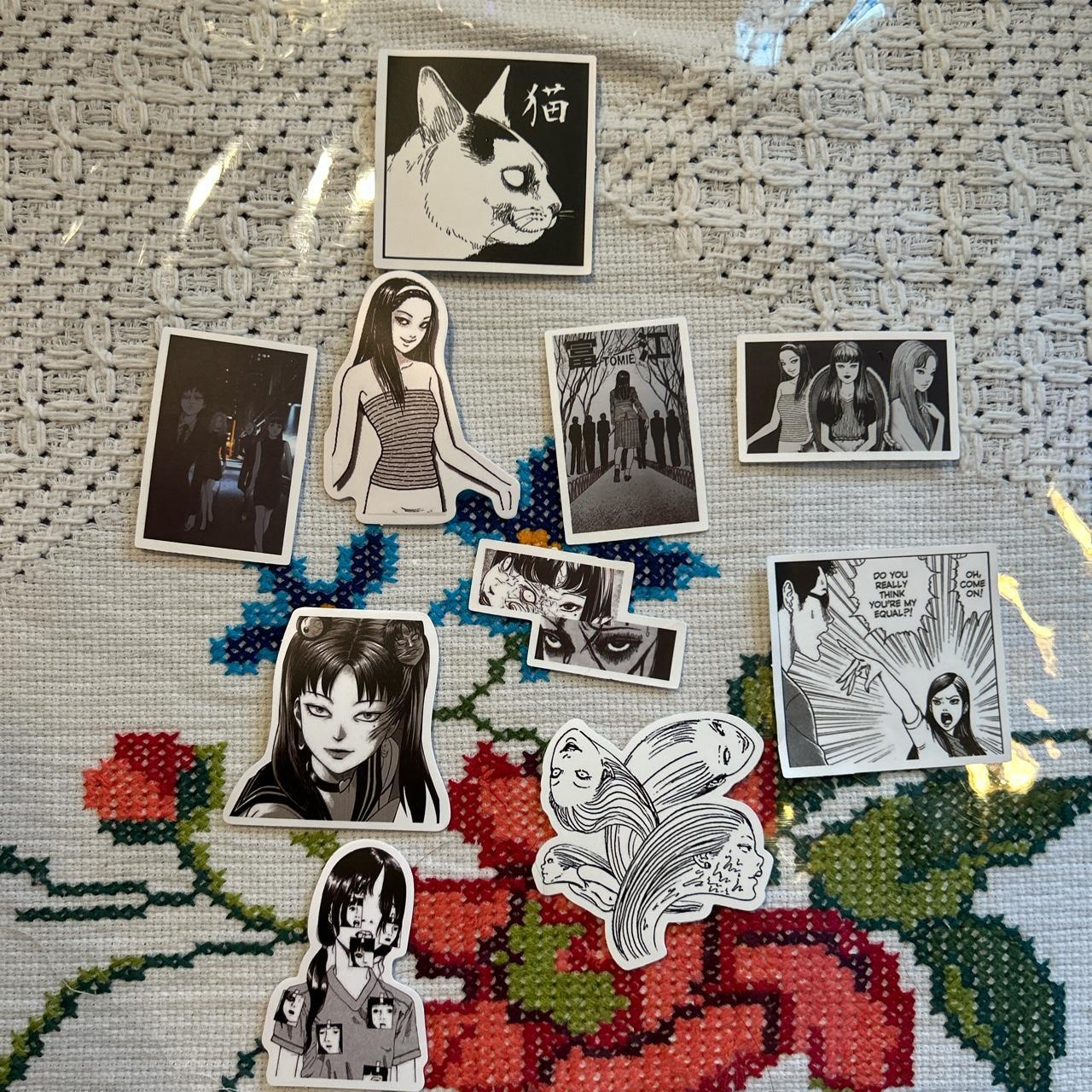 junji ito sticker bundle comes with 10... - Depop