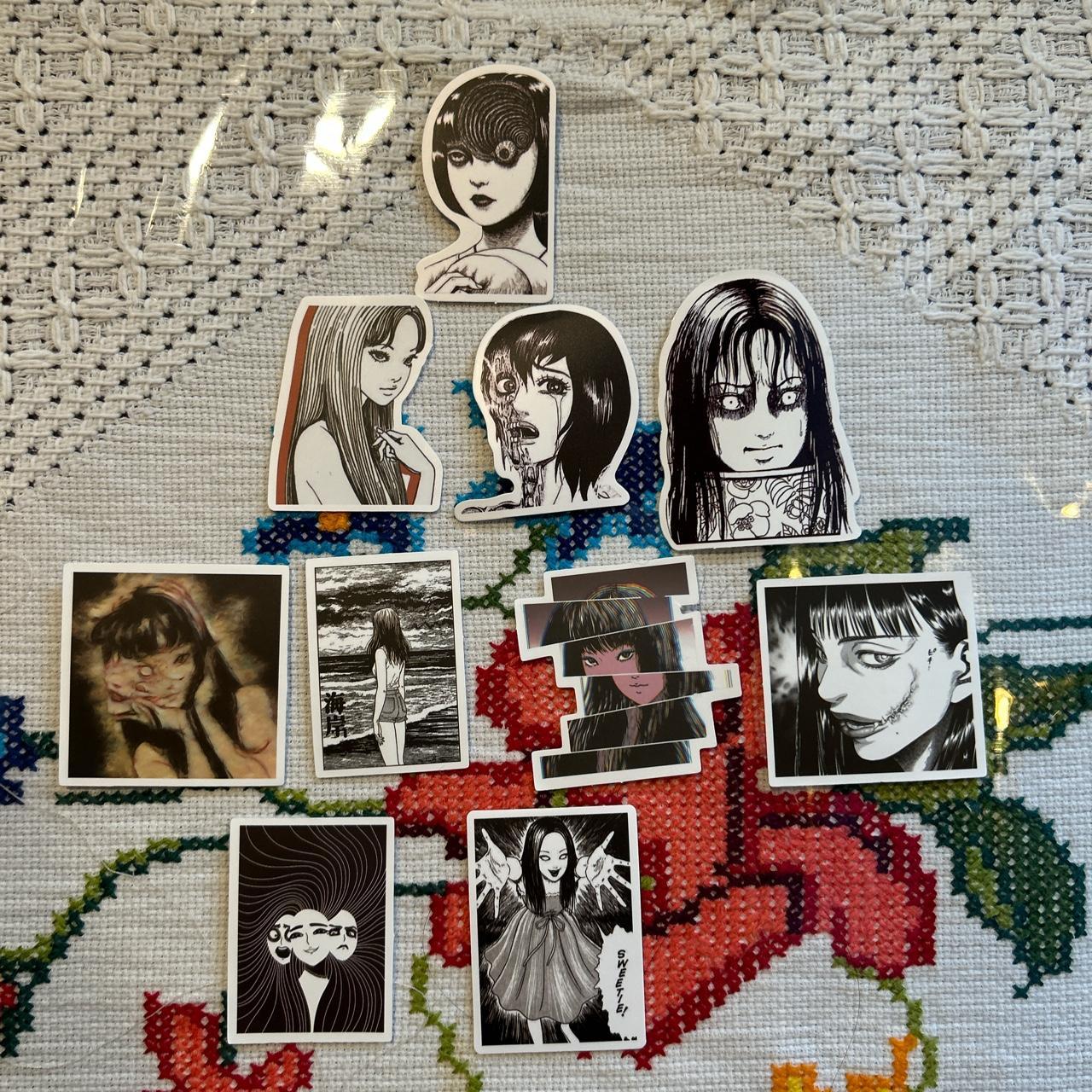junji ito sticker bundle comes with 10... - Depop