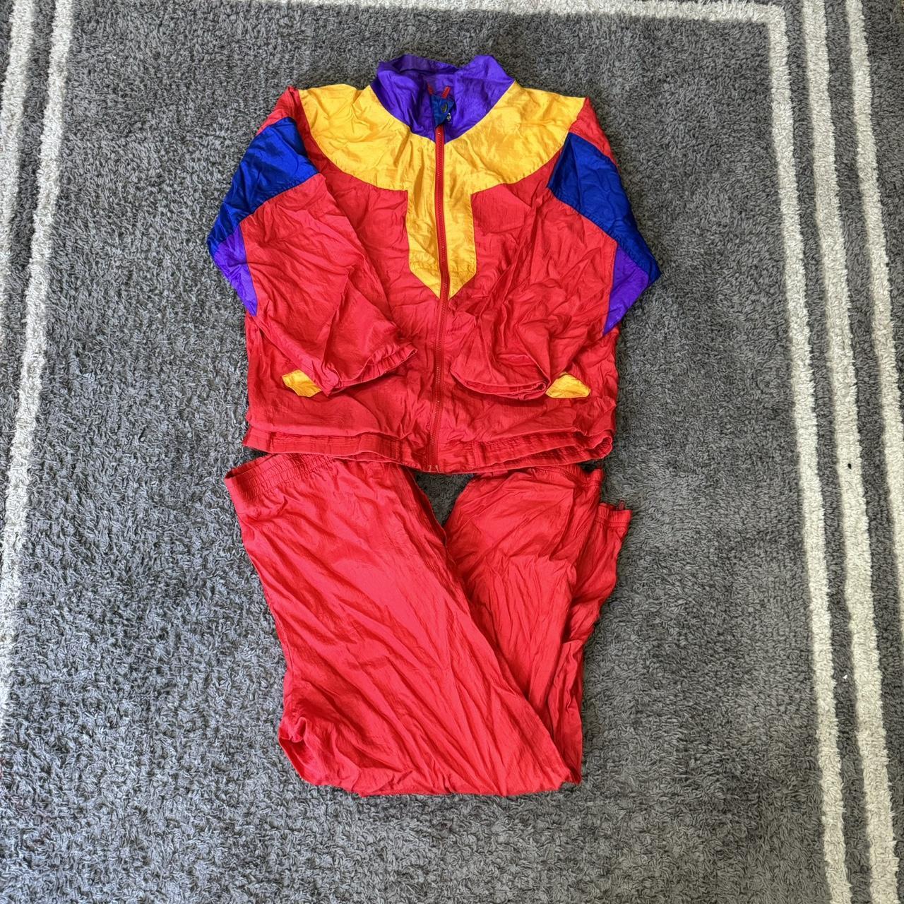 Vintage 80s Milano Tracksuit Bright vibrant colors... - Depop