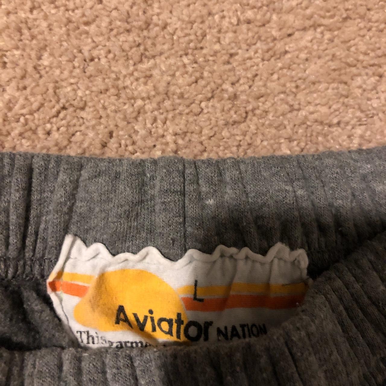 Aviator Nation men’s classic grey Venice sweatpants... - Depop