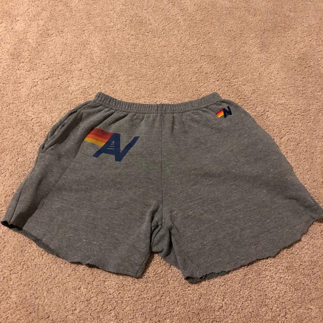 Aviator Nation grey short short sweatshorts SIZE... - Depop