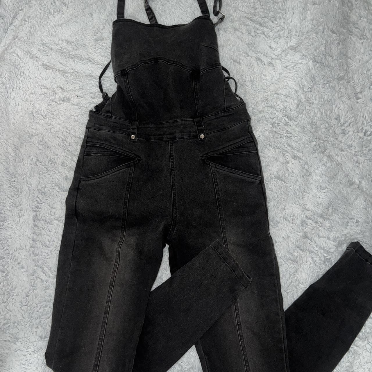 Manière de Voir Denim Unitard - Washed Black No... - Depop