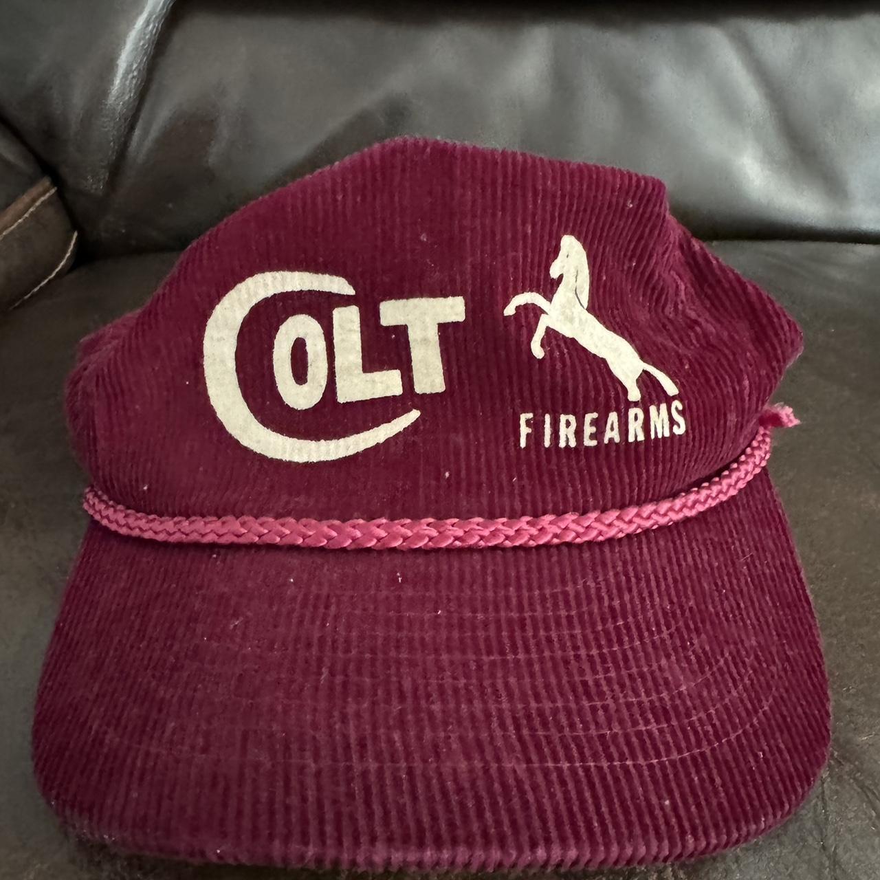 Vintage colt firearms corduroy hat . Adjustable - Depop