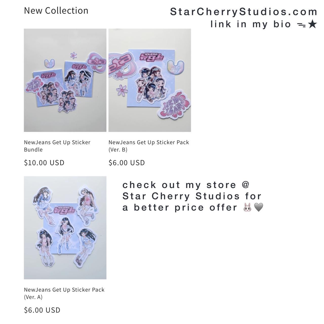 NewJeans Get Up Sticker Pack (Ver. B) by Star Cherry... - Depop